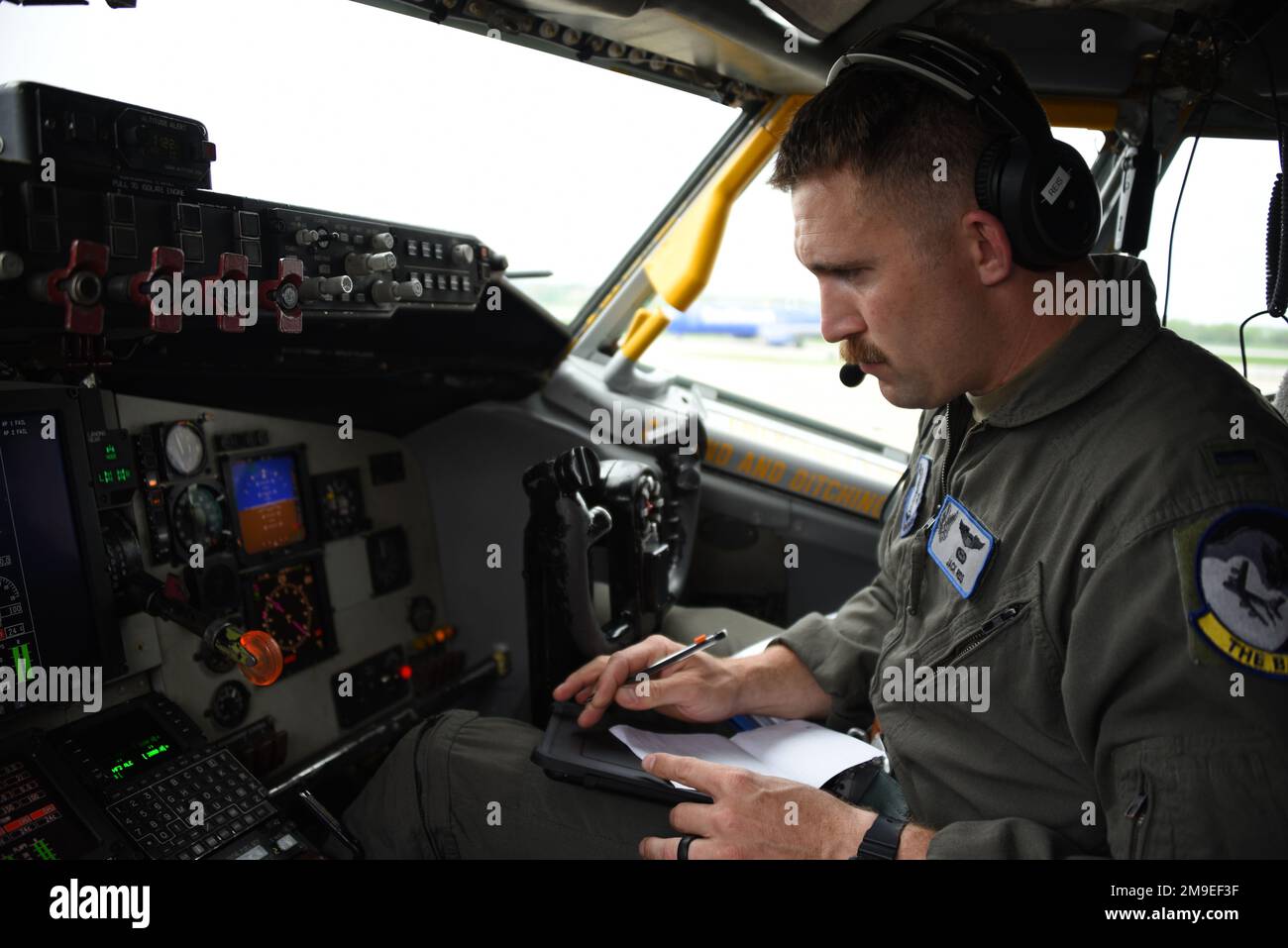 1st Lt. Jack Reis, a Pilot with the 185th Air Refueling Wing preforms ...