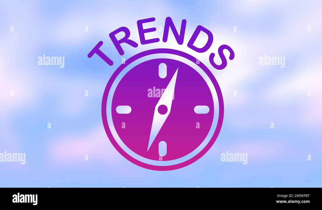 Illustration of a trends concept Stock Photo - Alamy