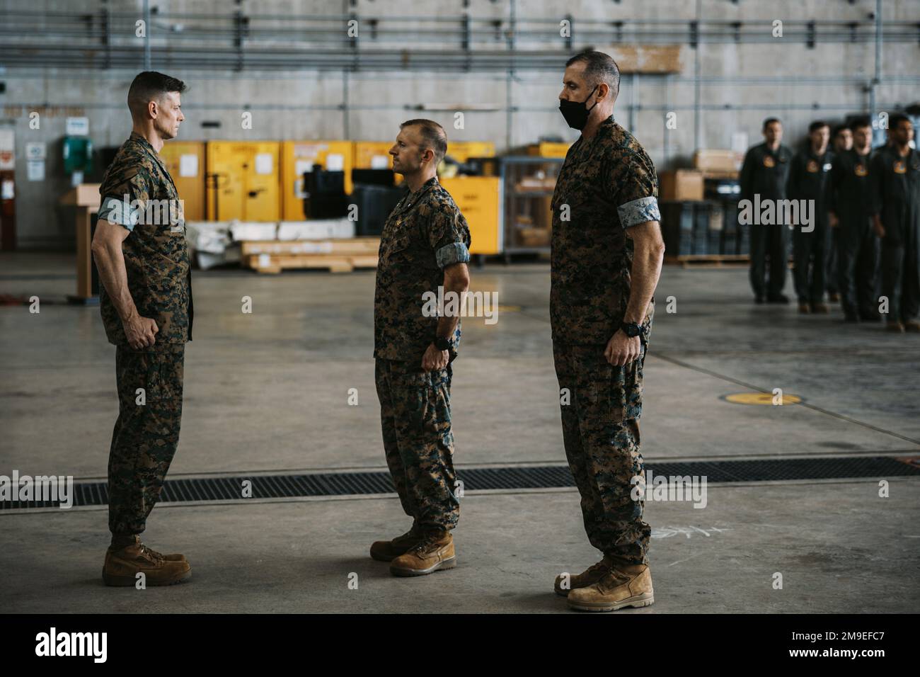 U.S. Marine Corps Col. Jeremy W. Beaven, 1st Marine Aircraft Wing chief ...