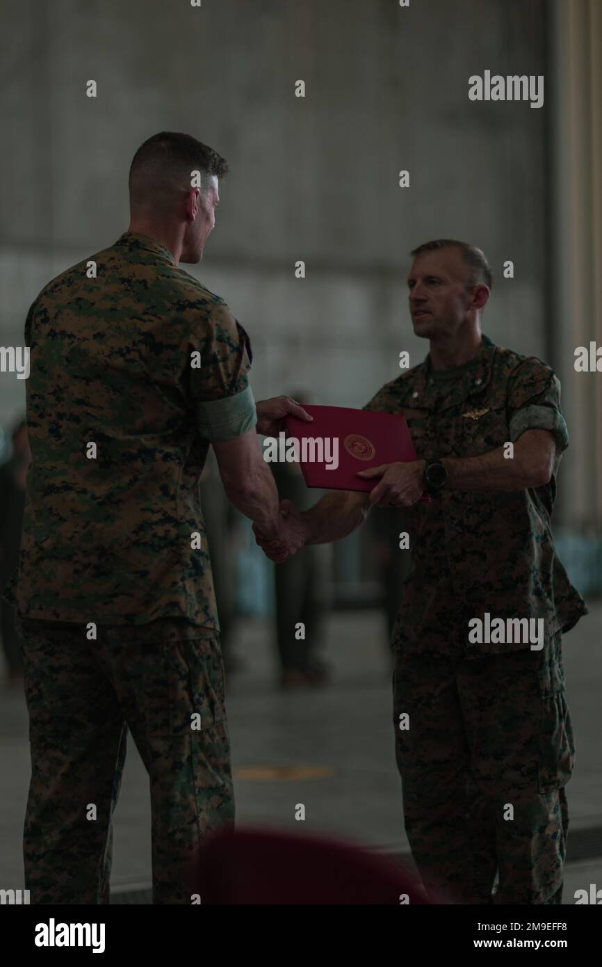 U.S. Marine Corps Col. Jeremy W. Beaven, 1st Marine Aircraft Wing chief ...