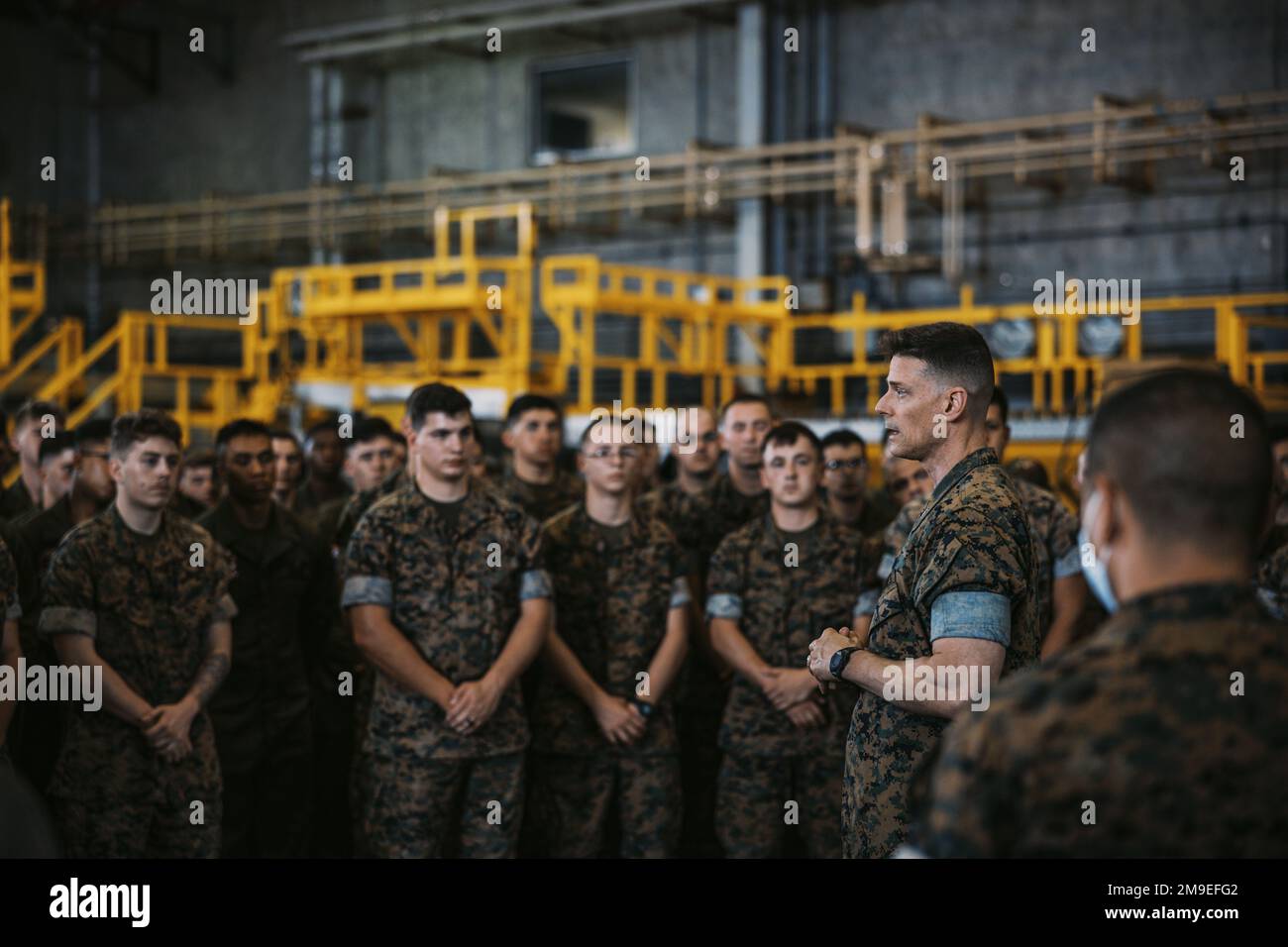 U.S. Marine Corps Col. Jeremy W. Beaven, 1st Marine Aircraft Wing chief ...