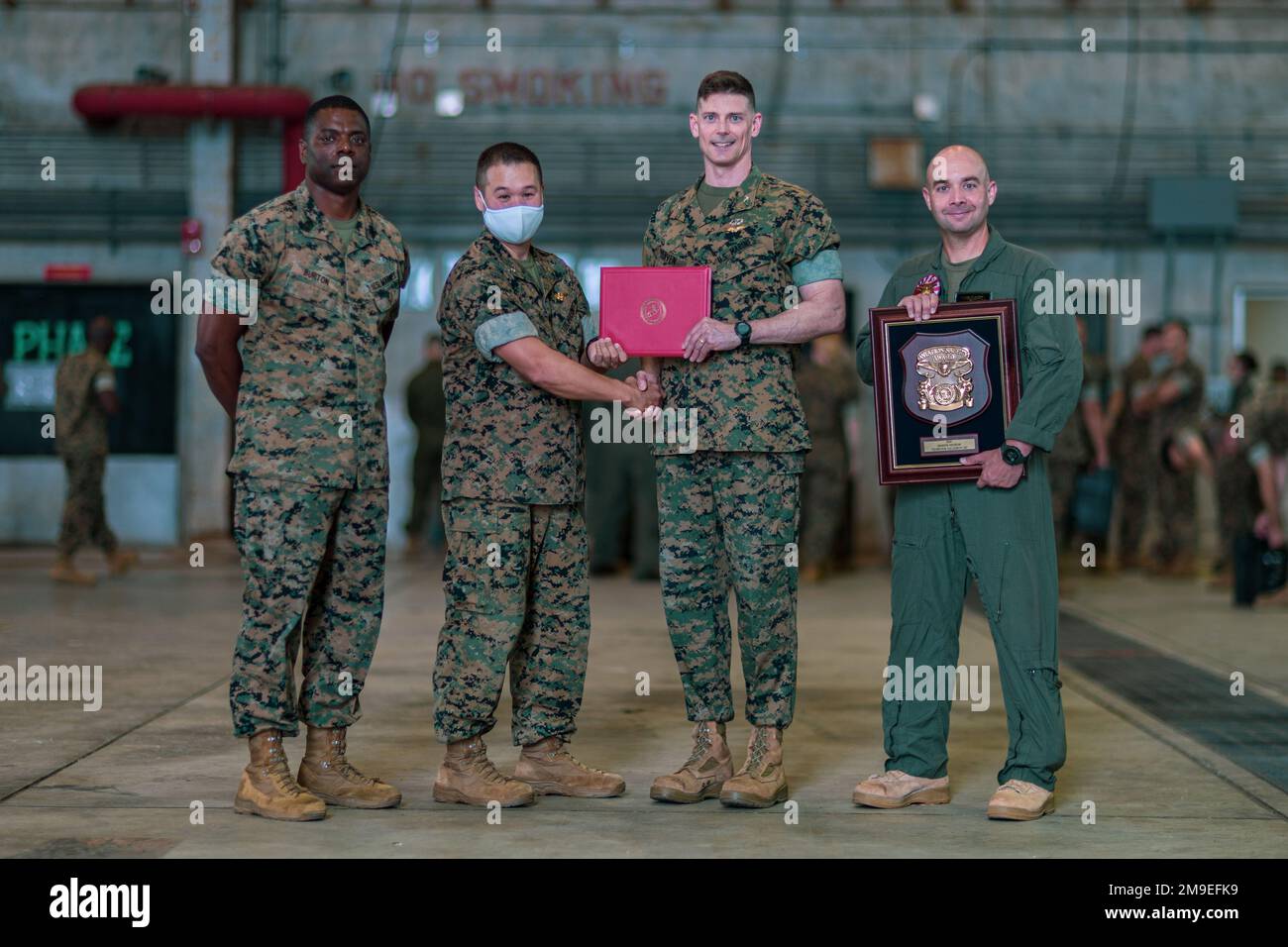U.S. Marine Corps Col. Jeremy W. Beaven, 1st Marine Aircraft Wing chief ...