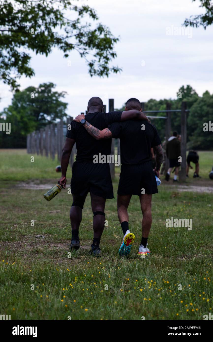 U.S. Army Sgt. Sidney Perry, right, and teammate Cpl. Trevor Franklin ...