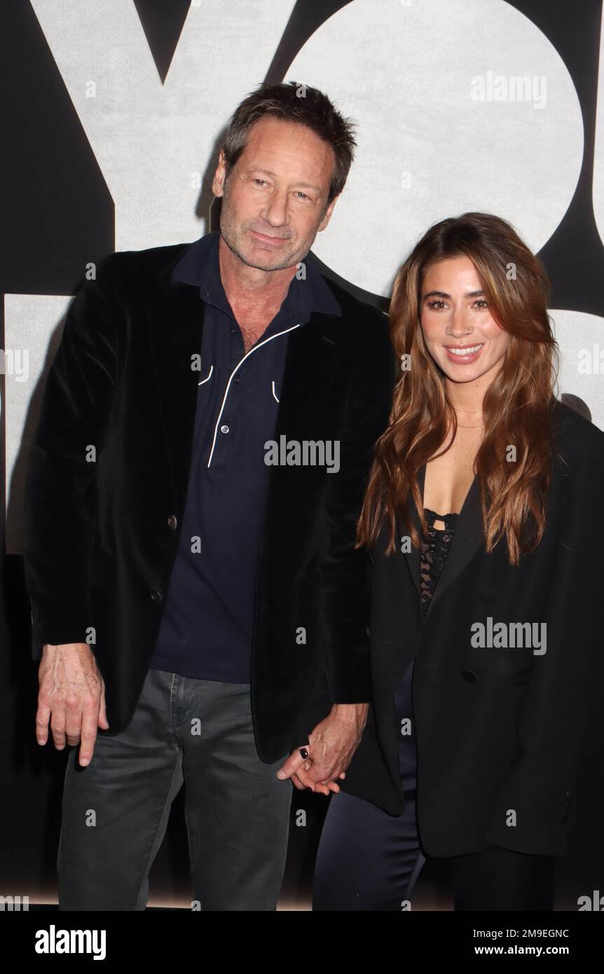 Los Angeles, USA. 17th Jan, 2023. David Duchovny, Monique Pendleberry ...
