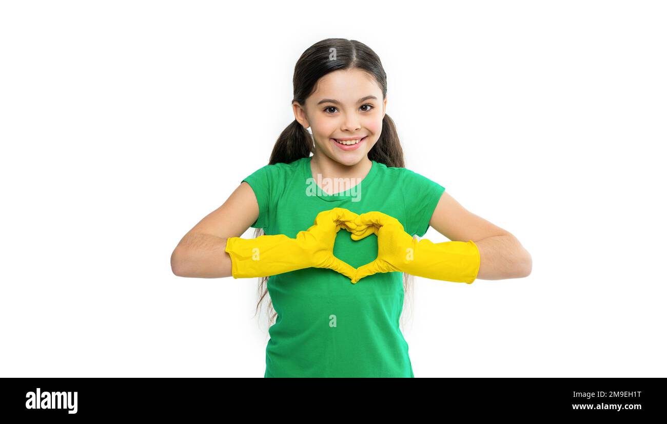 teen girl cleaner do housework on background. photo of girl cleaner do ...