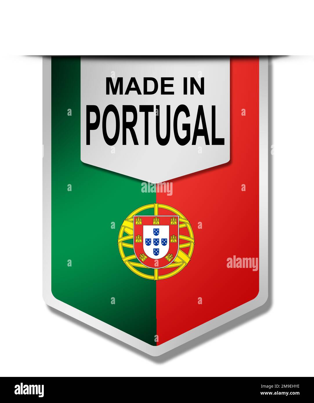 Made in Portugal word on hanging banner, 3d rendering Stock Photo - Alamy