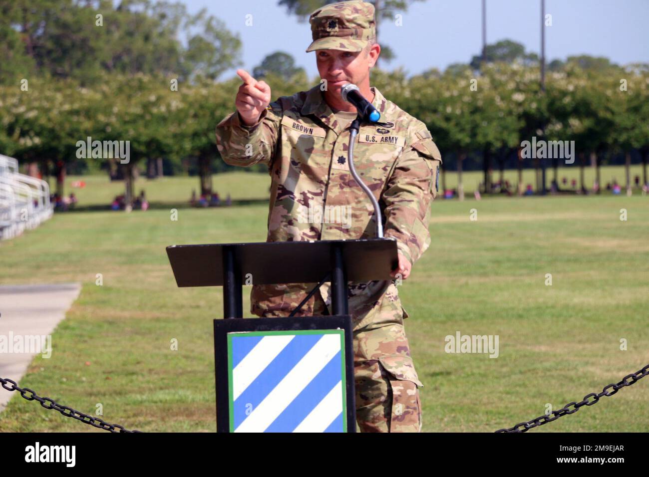 Lt. Col. Clinton W. Brown, incoming commander of the "Gila Battalion ...