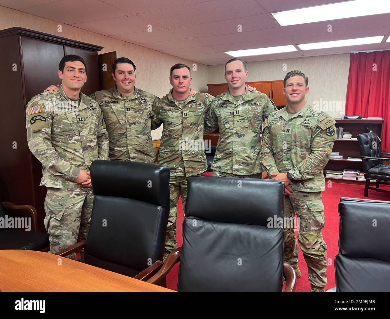 From left to right Captains Mark Von Cappeln, Garrick Ellwood, James ...