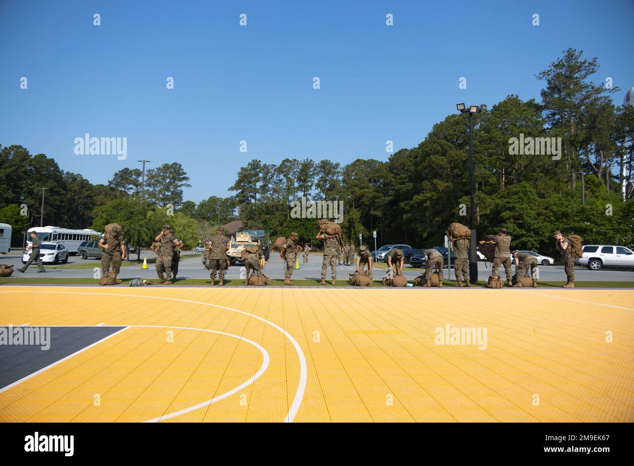 U.S. Marines with the Security Augmentation Force (SAF), Headquarters ...