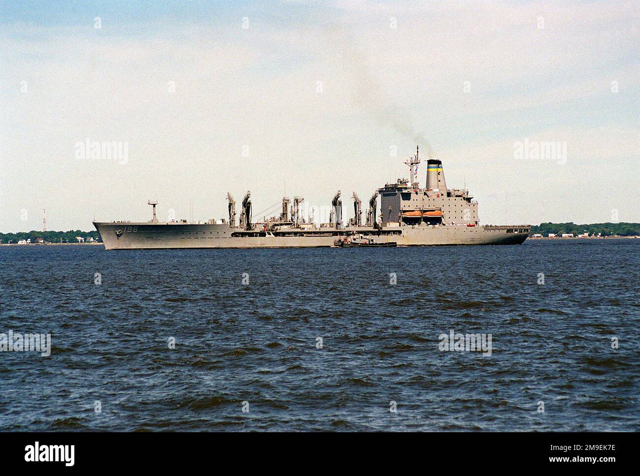 Port side view of the Henry J. Kaiser Class, Oiler, Military Sealift ...