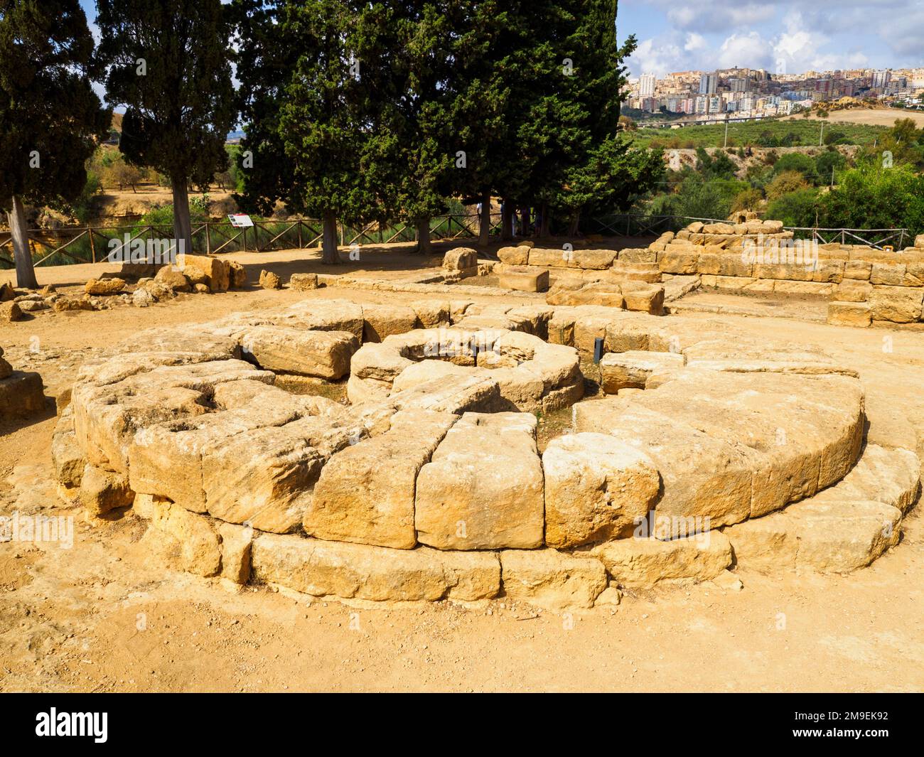 Altar in the sanctuary of chthonic deities - Valley of the Temples ...