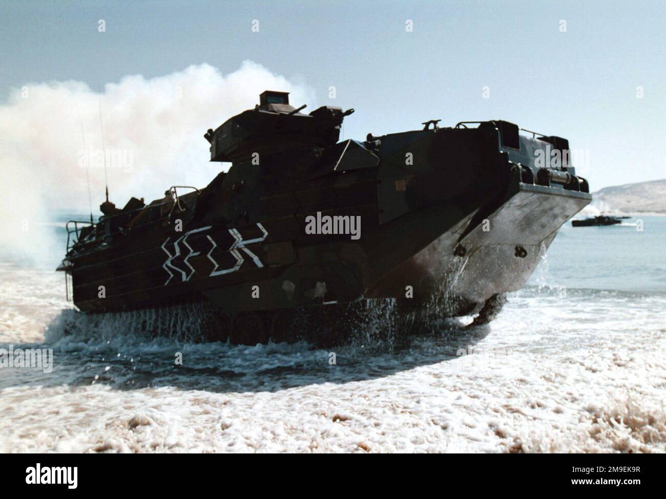 An Amphibious Assault Vehicle (AAV) from the Twenty Sixth Marine ...