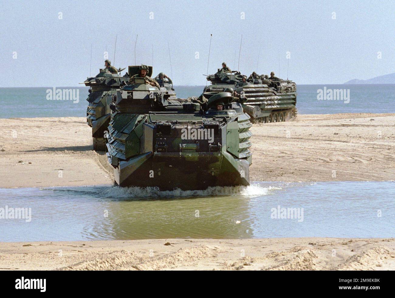 Amphibious Assault Vehicles (AAV) of the 26th Marine Expeditionary Unit ...