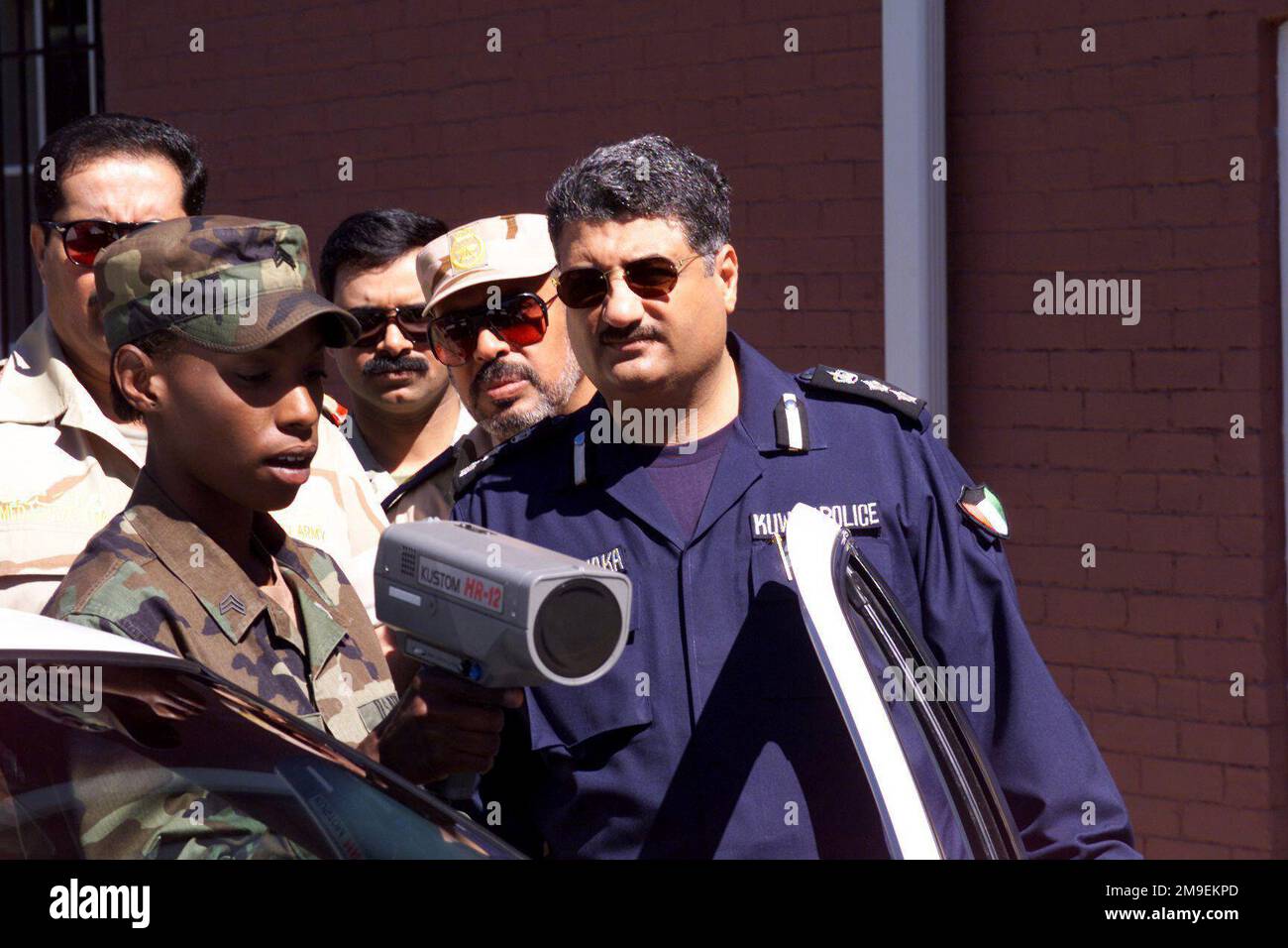 US Army Sergeant Donetta Lowe, of the Traffic Control Division ...
