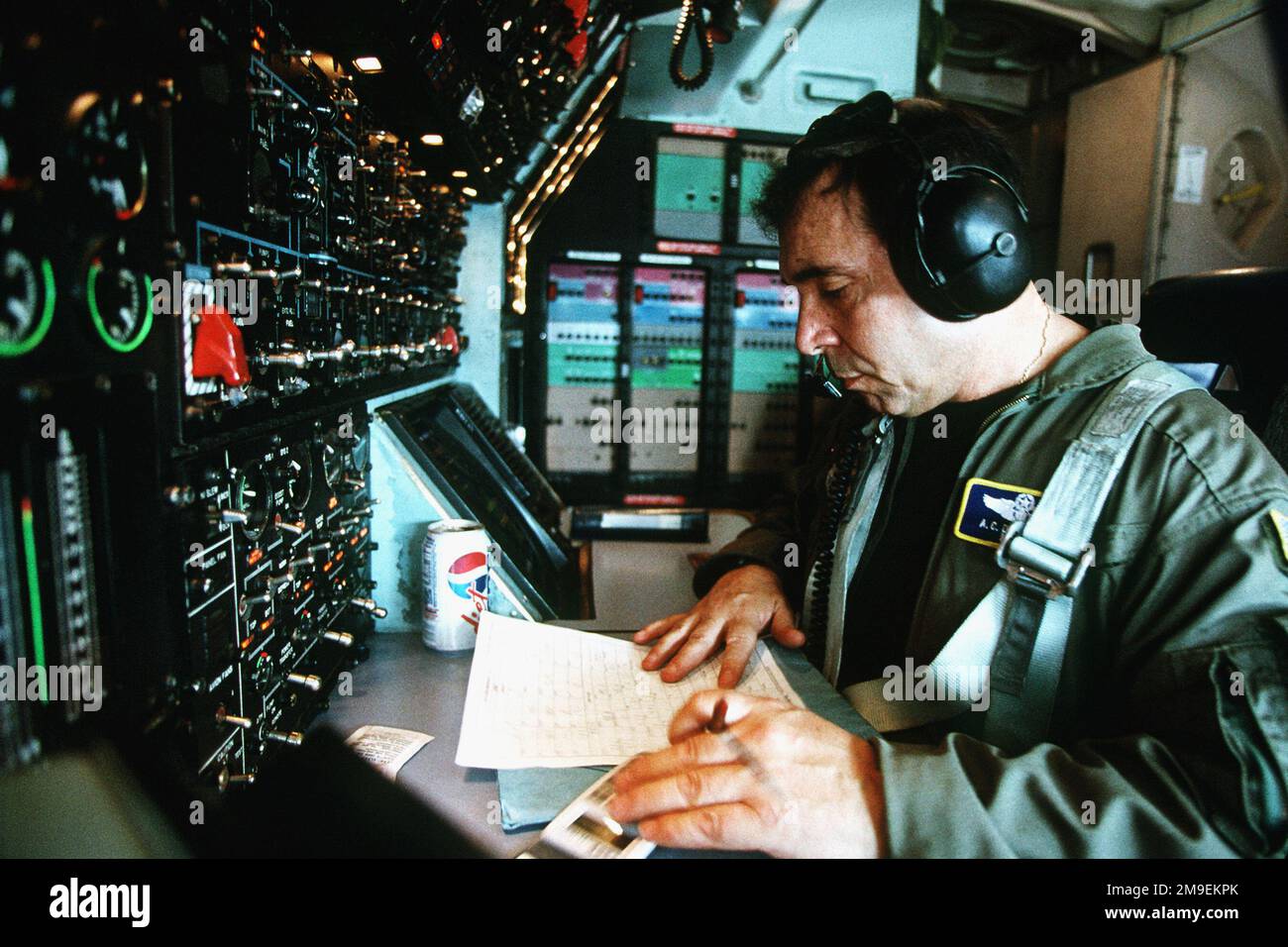 US Air Force MASTER Sergeant Tony Digiacomo, flight engineer, runs ...