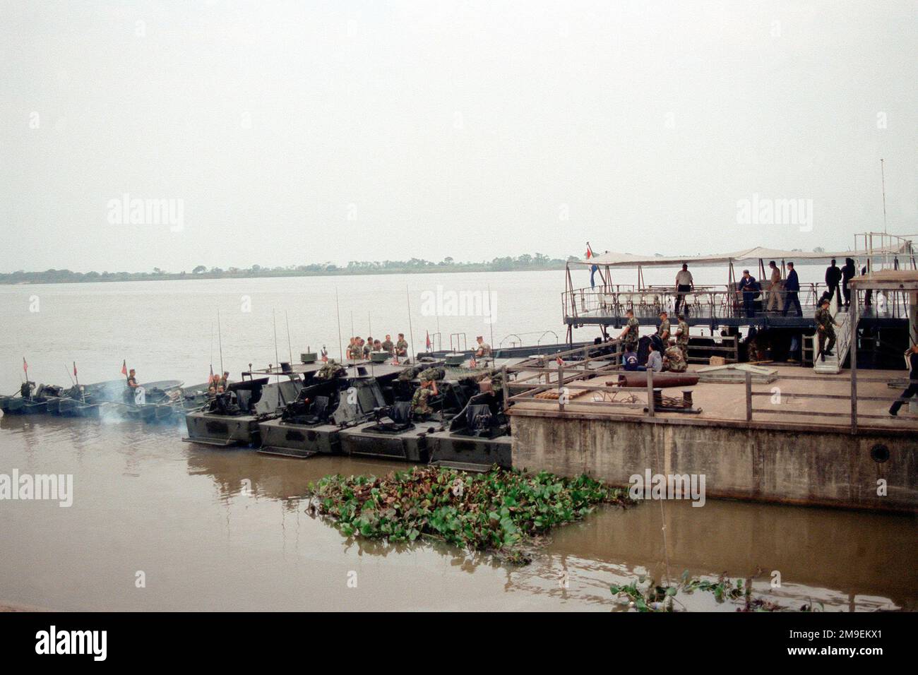 Rigid Raider Crafts and Riverine Assault Crafts prepare for a mission ...