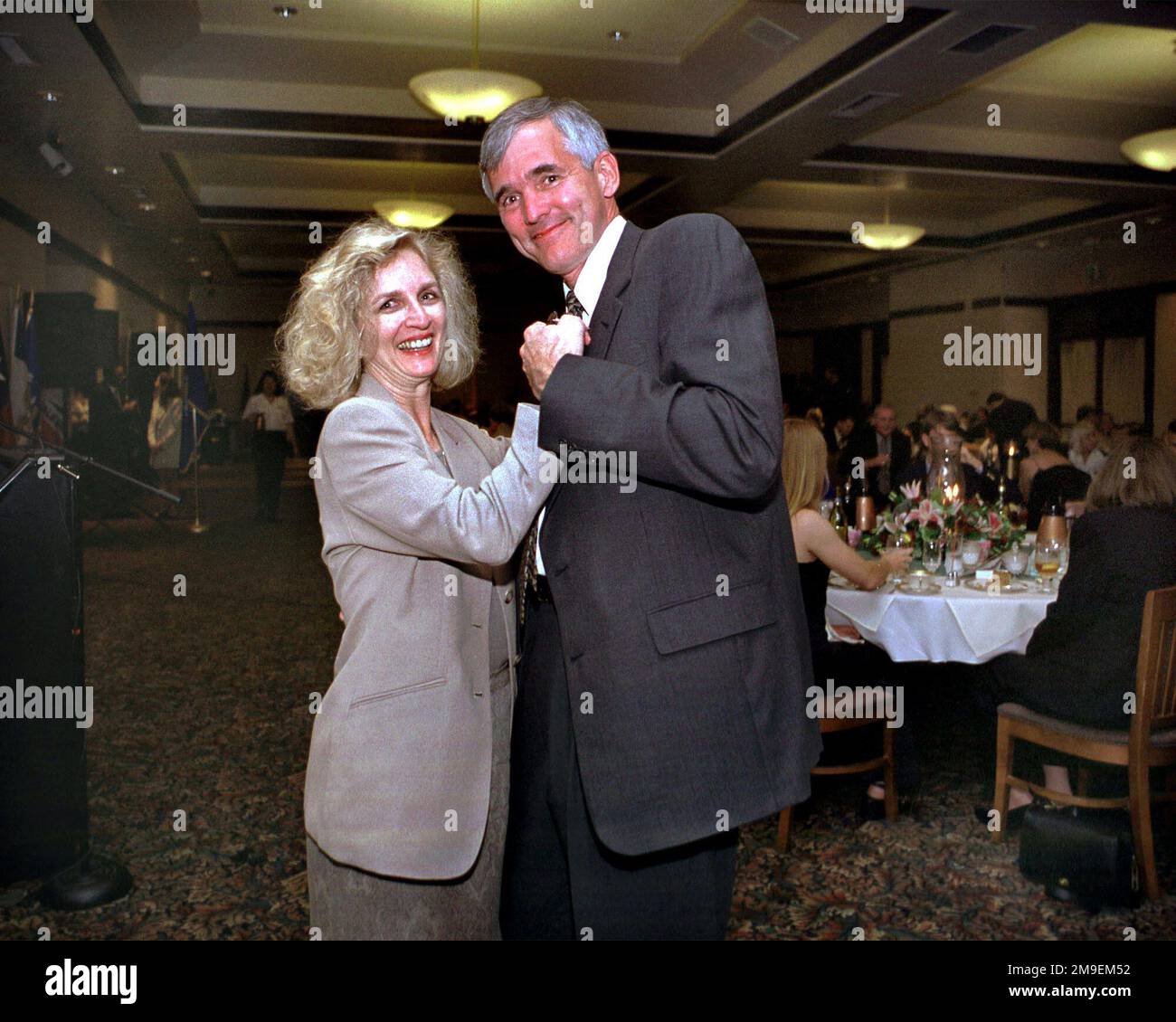 US AIr Force Brigadier General Steven A. Roser and his wife Linda, take ...