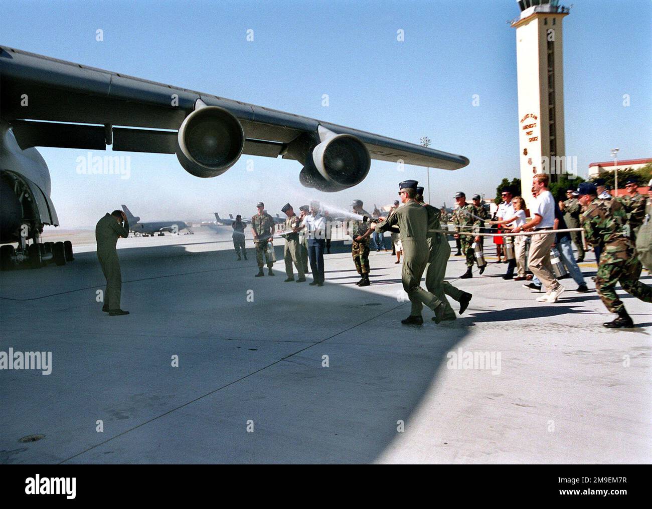 Medium long shot, right side view, Brigadier General Steven A. Roser ...