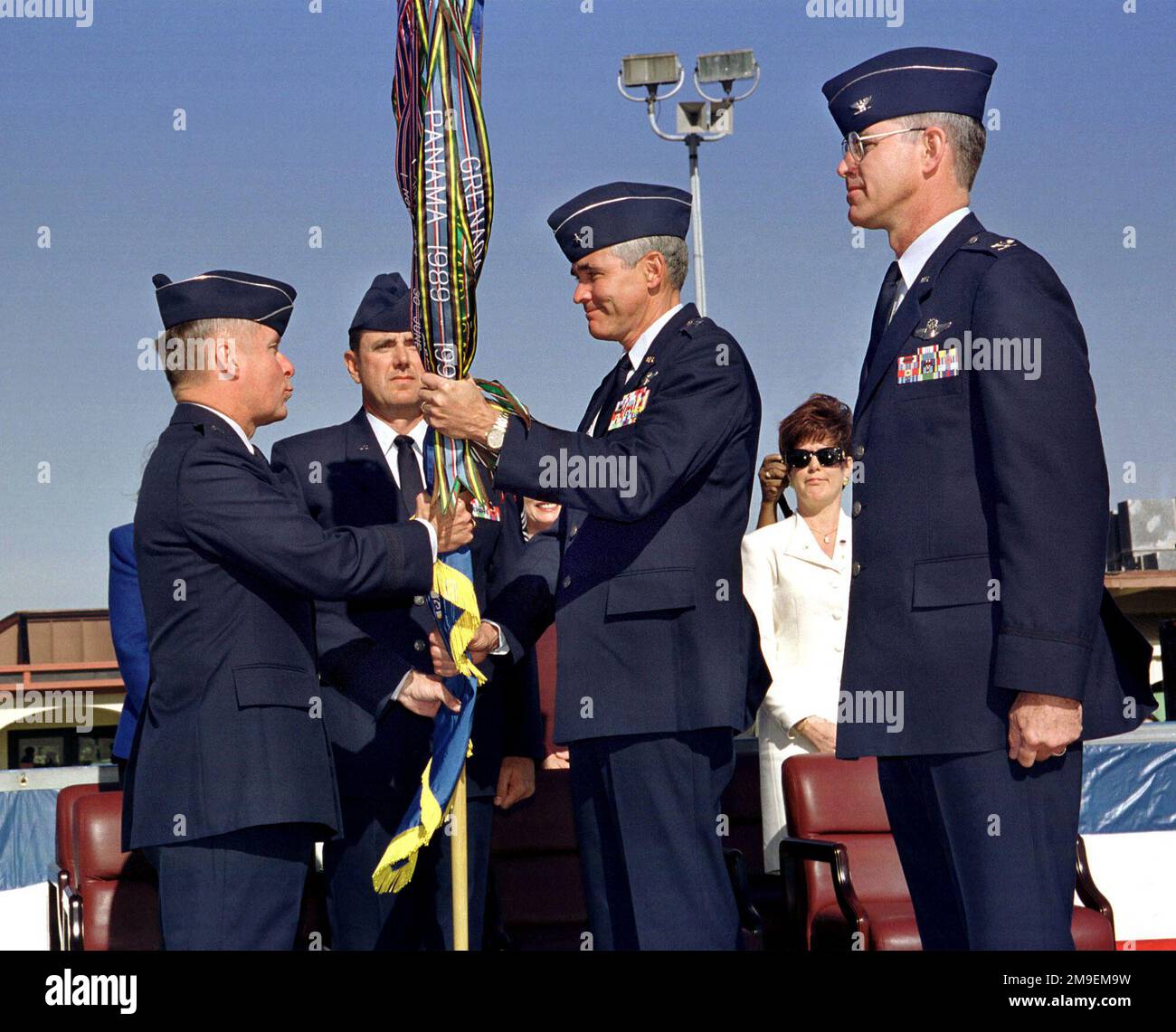 US Air Force Brigadier General Steven A. Roser (2nd from right ...