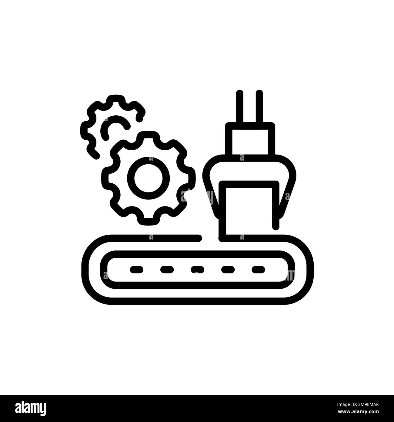 Plate rolling machine olor line icon. Metal work. Pictogram for web ...
