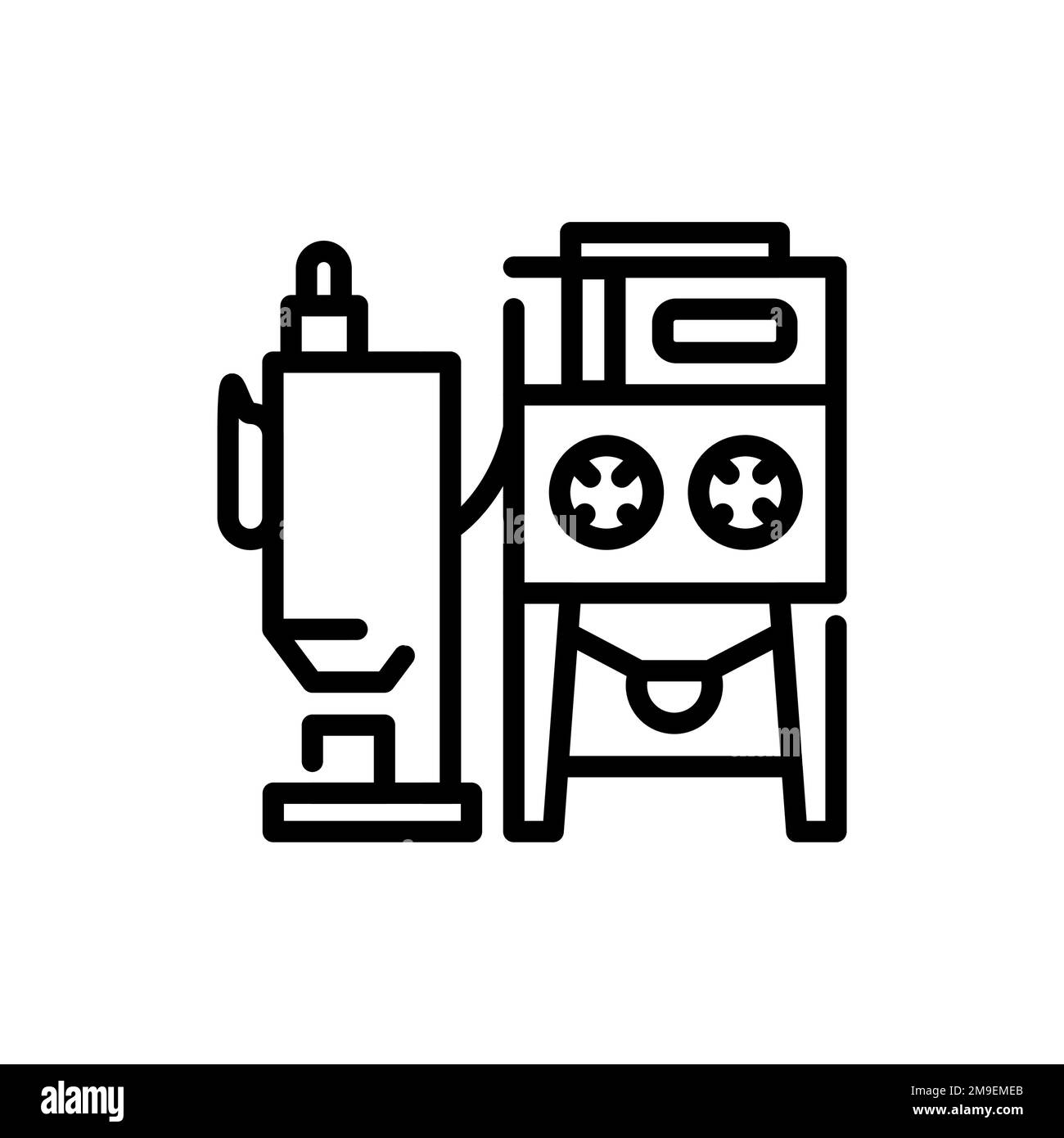 Plasma machine olor line icon. Metal work. Pictogram for web page Stock ...