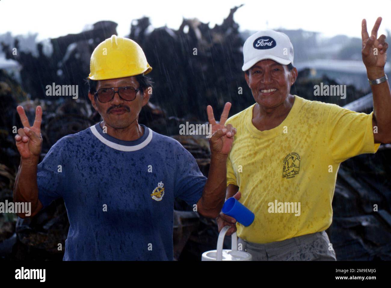 Demitrio Grimaldo signals victory as Howard Air Force Base civil ...