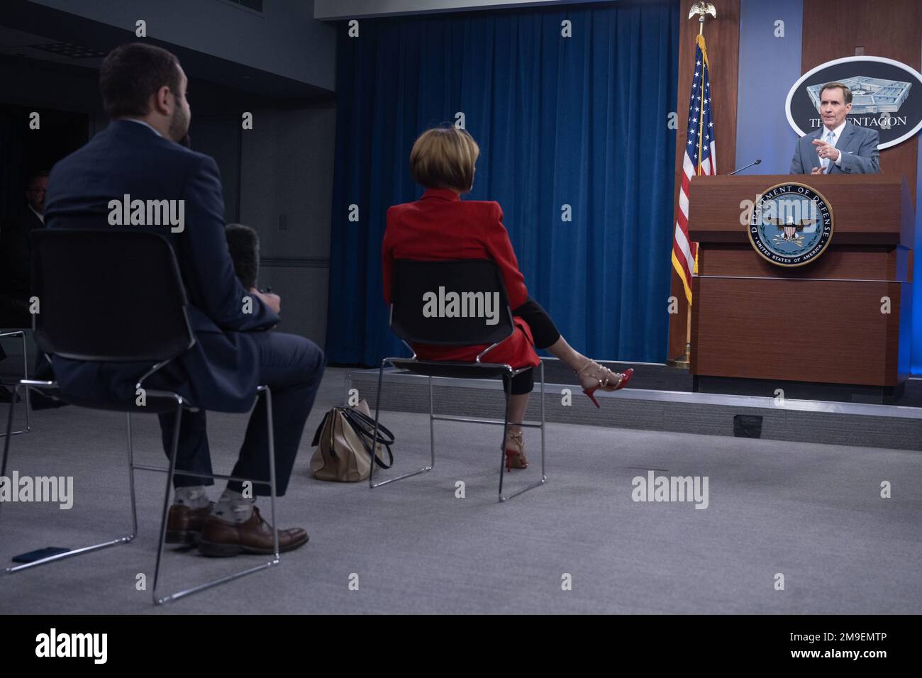 Pentagon Press Secretary John F. Kirby holds a press briefing, at the ...