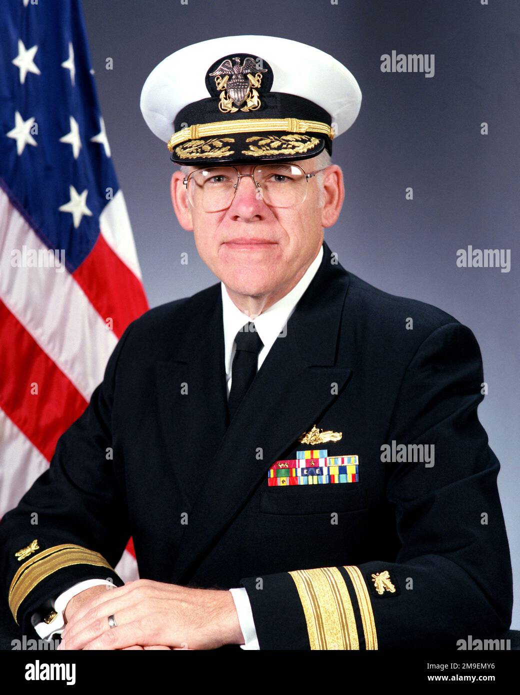 Portrait of Rear Admiral (upper half) Justin D. McCarthy, USN (Covered ...