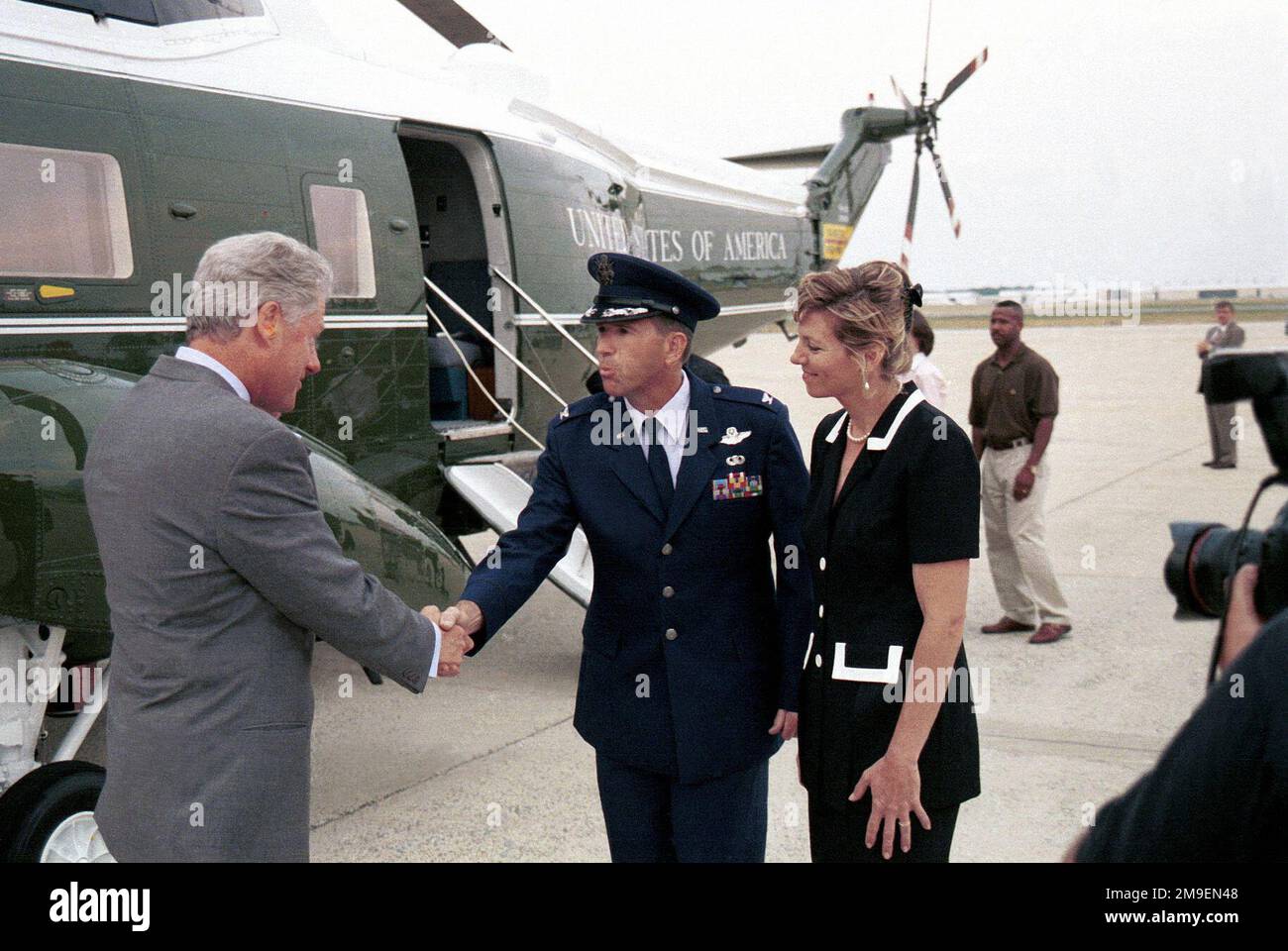 Right side rear view of United States President William Jefferson ...