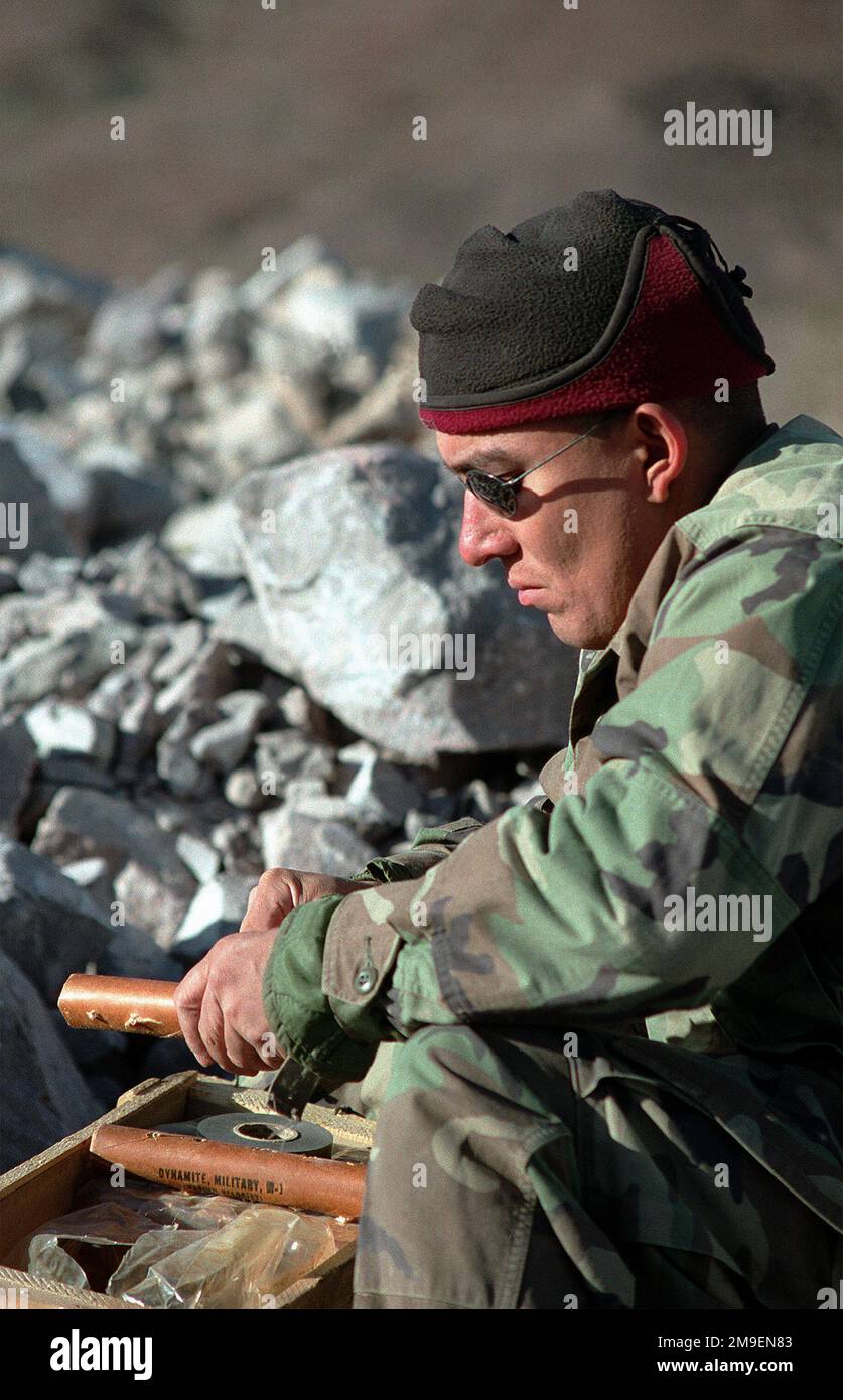 Medium close-up, left side profile of US Marine SGT Guadalupe from ...