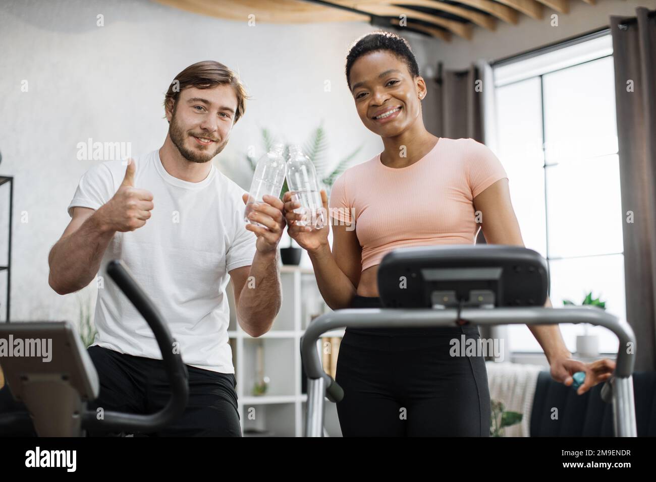 African american bike cardio cyclist hi-res stock photography and ...