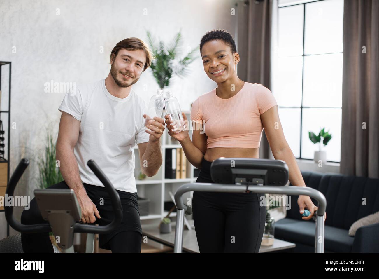 African american bike cardio cyclist hi-res stock photography and ...