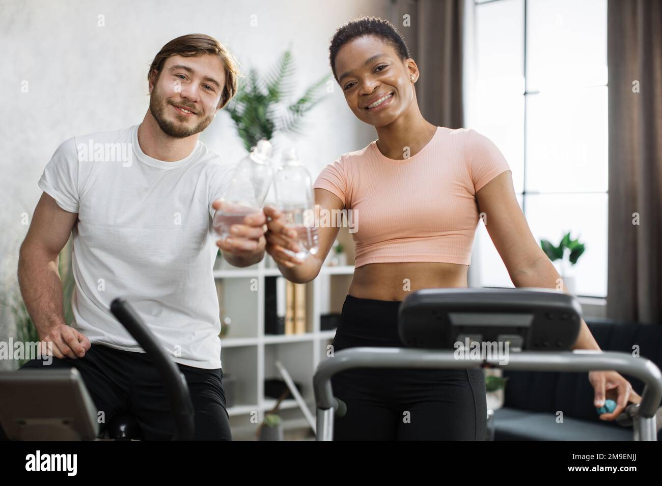 African american bike cardio cyclist hi-res stock photography and ...
