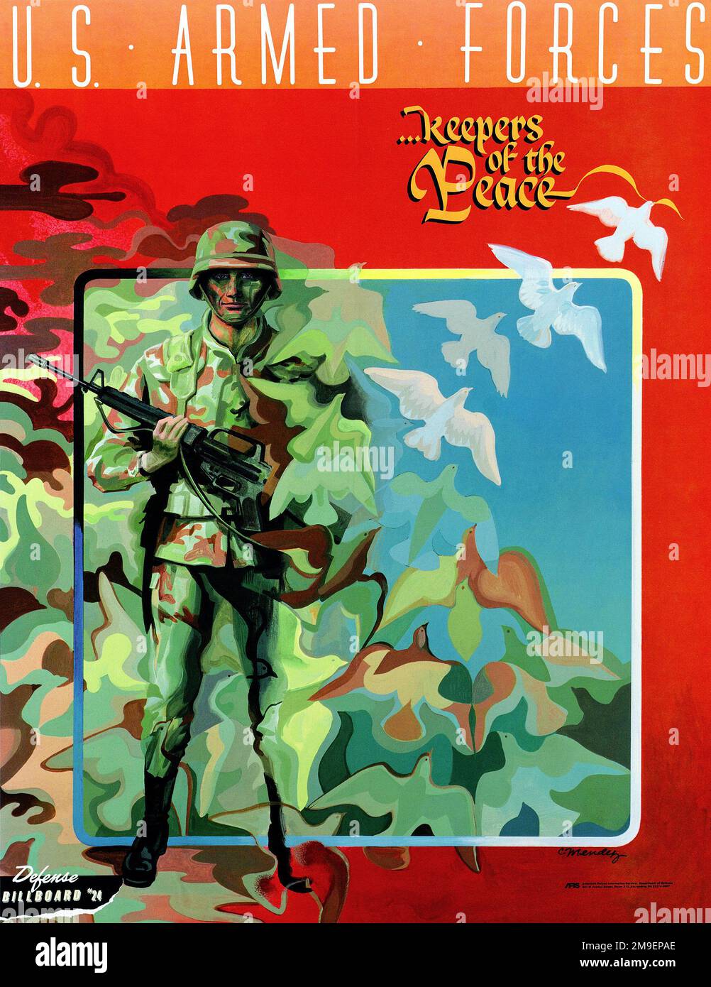 AFIS BILLBOARD POSTERS. U.S. ARMED FORCES-KEEPERS OF THE PEACE. DEFENSE ...