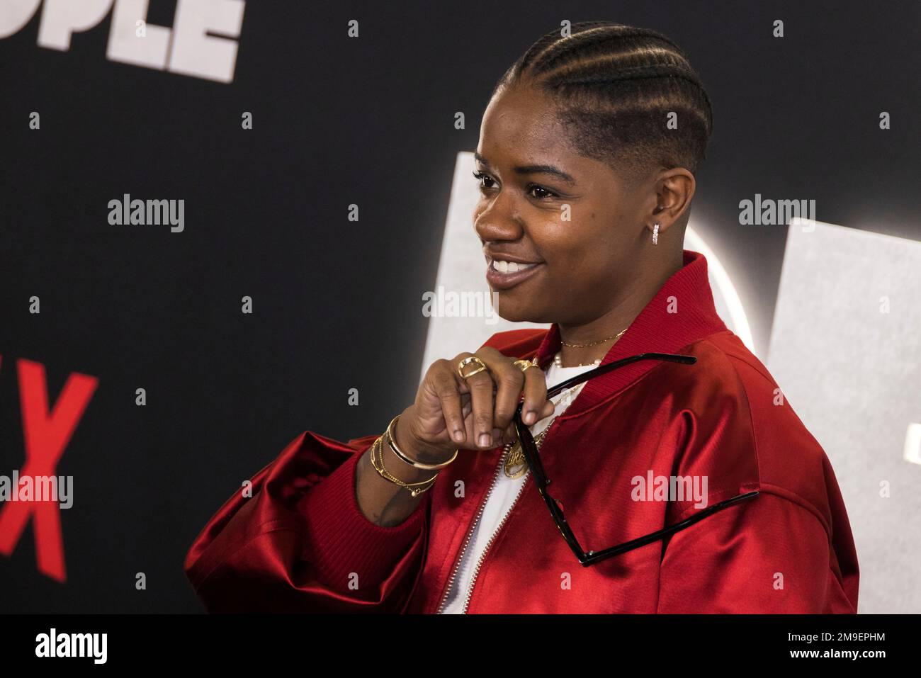 Bre-Z arrives at the premiere of Netflix's "You People" on Tuesday ...