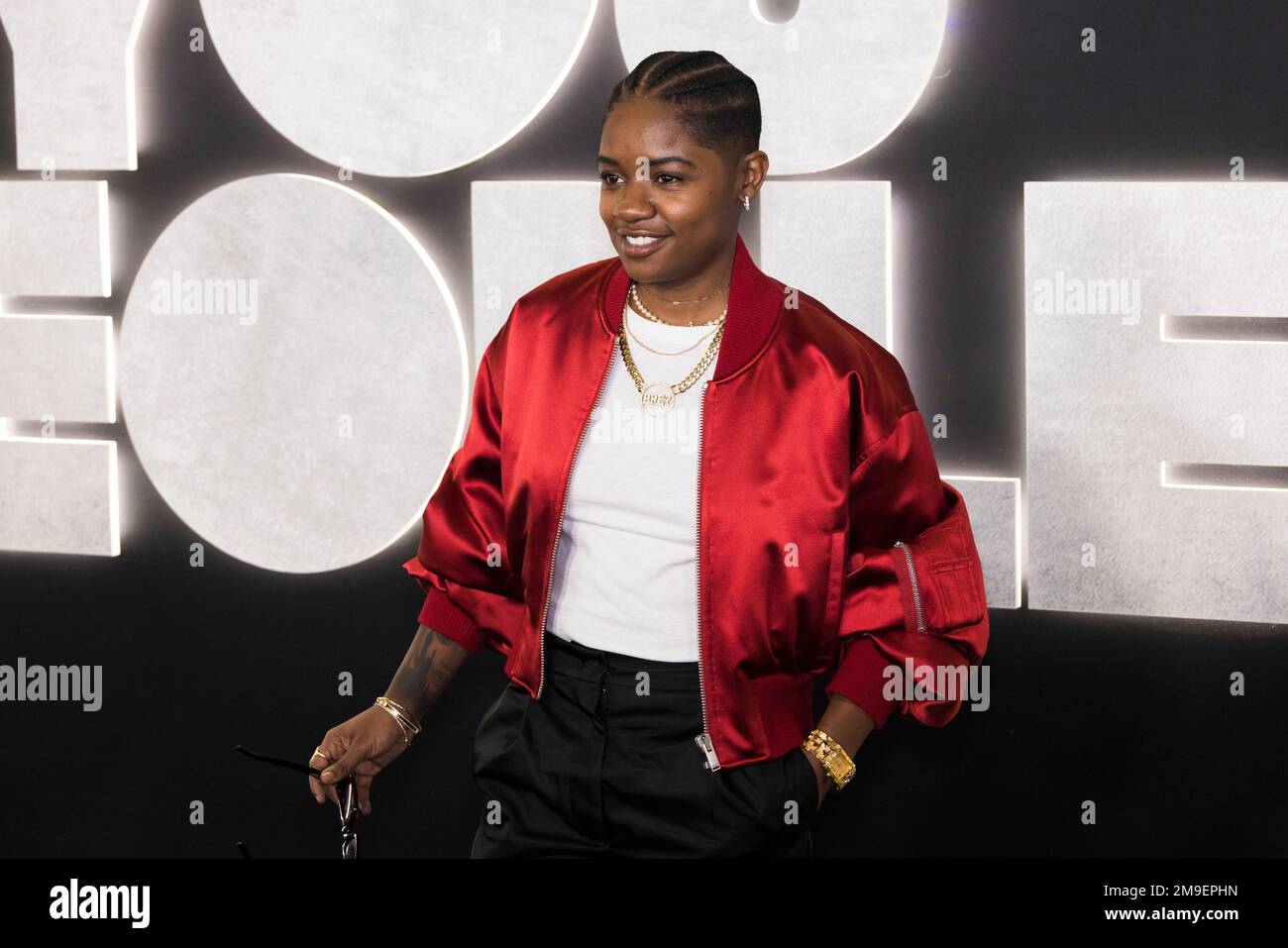 Bre-Z arrives at the premiere of Netflix's "You People" on Tuesday ...