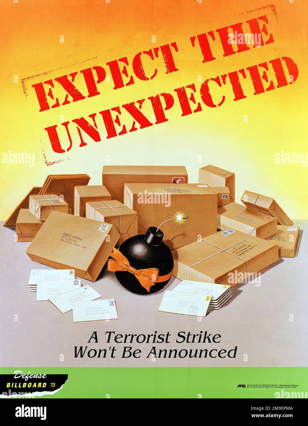 AFIS BILLBOARD POSTERS. TERRORIST STRIKE. DEFENSE BILLBOARD #73 ...