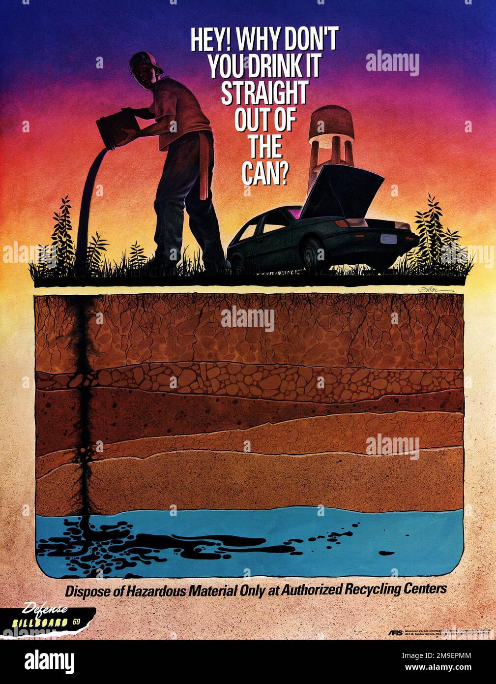AFIS BILLBOARD POSTERS. HAZARDOUS WASTE DISPOSAL. DEFENSE BILLBOARD #69 ...