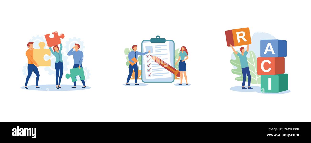 Task collaboration Stock Vector Images - Alamy