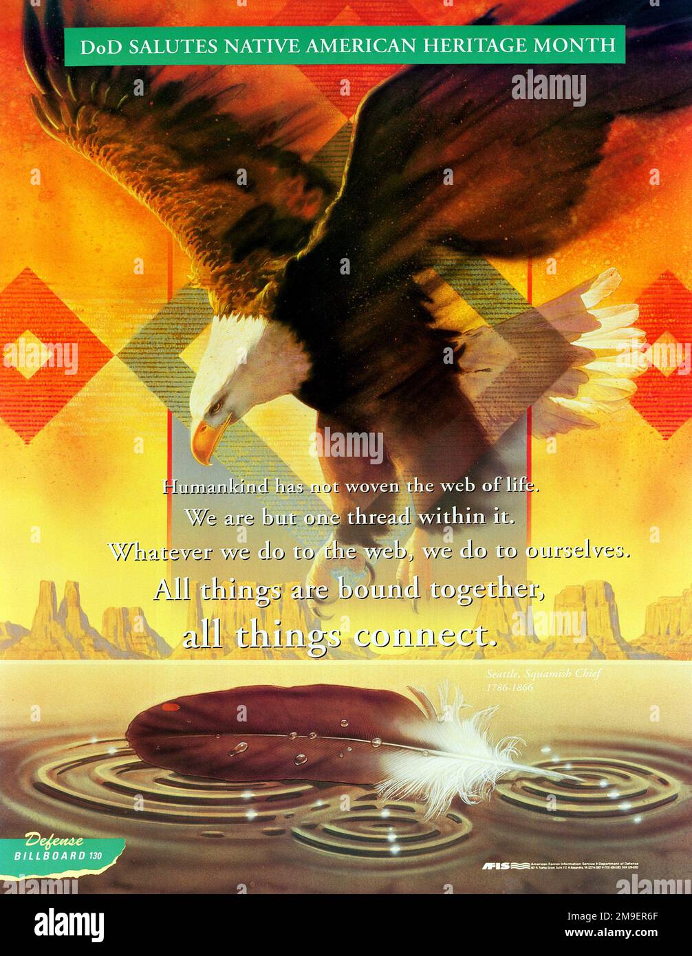 AFIS BILLBOARD POSTERS. NATIVE AMERICAN HERITAGE MONTH. DEFENSE ...