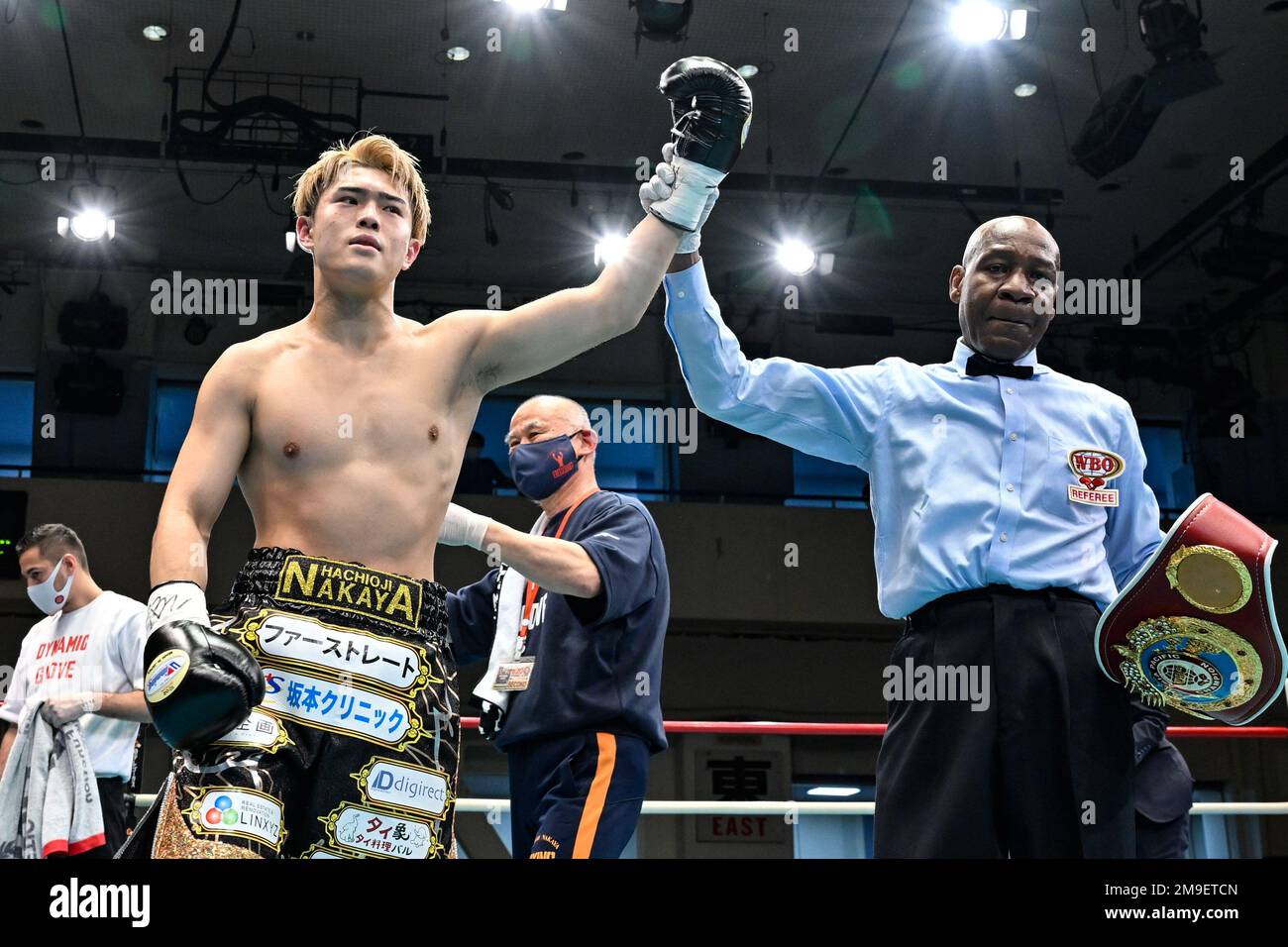 Tokyo, Japan. 14th Jan, 2023. New champion Jin Sasaki of Japan won the WBO Asia Pacific ...