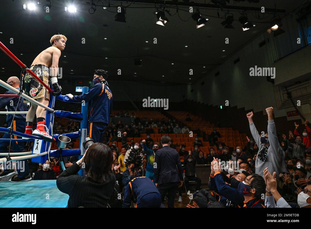 Tokyo, Japan. 14th Jan, 2023. New champion Jin Sasaki of Japan won the ...