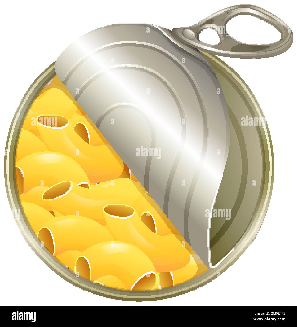 Top view of opened canned food illustration Stock Vector Image & Art ...