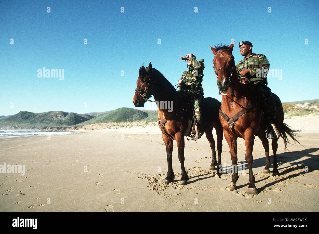 US Air Force Security Police SENIOR Airmen Brian Bauman (with ...