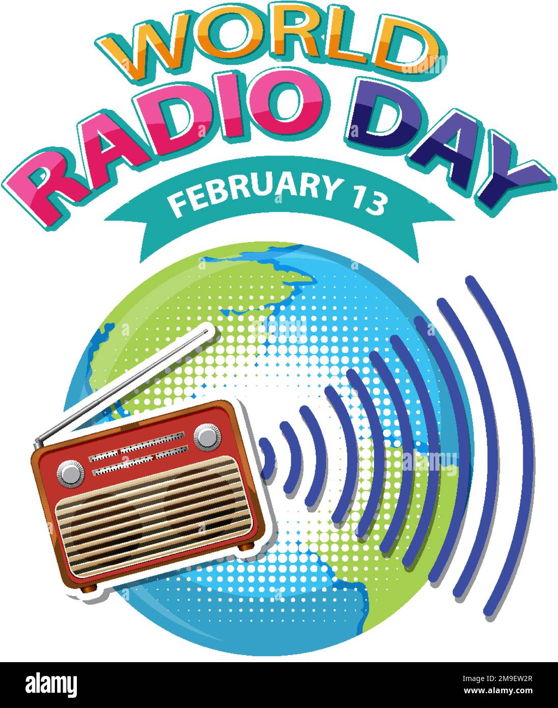 World Radio Day Banner illustration Stock Vector Image & Art - Alamy
