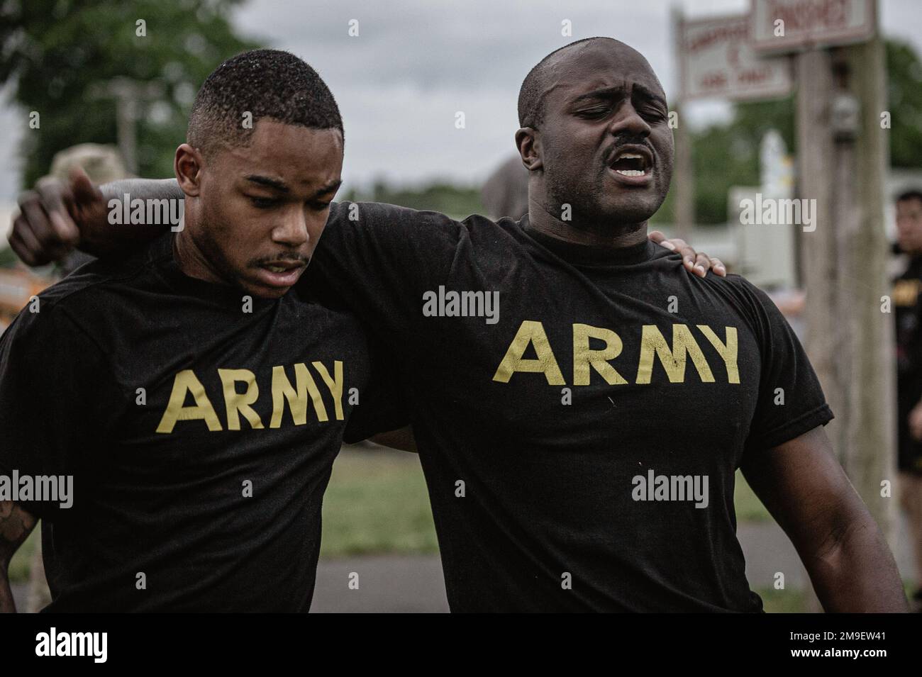 U.S. Army Sgt. Sidney Perry and Cpl. Trevor Franklin, assigned to 55th ...