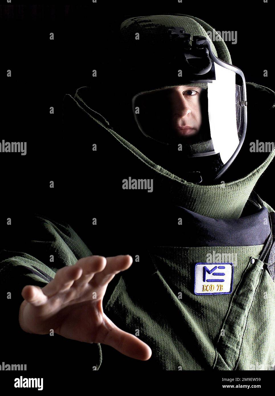 Medium close shot. AIRMAN 1ST Class Ken Riley, 436th Explosive Ordnance ...