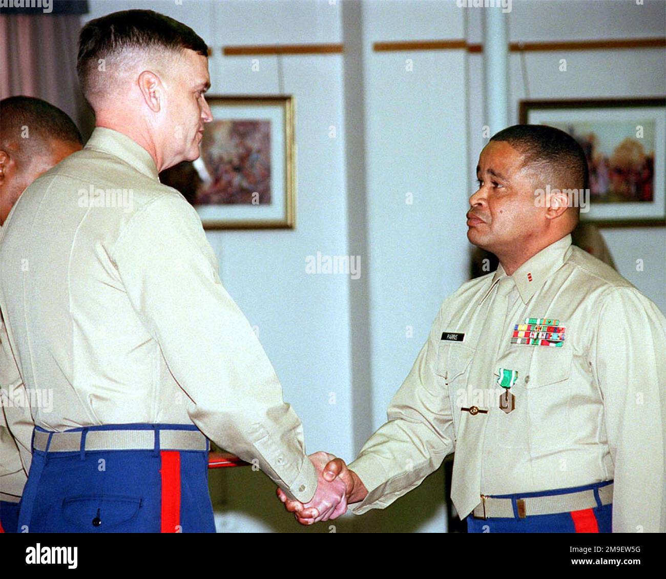 US Marine Corps Colonel John B. Sollis (Left), CHIEF of STAFF, Marine ...