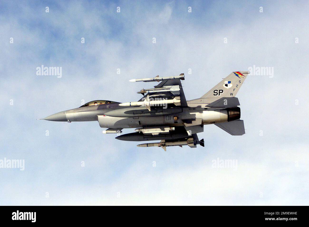 The US Air Force F-16C Falcon, flagship of the 52d Fighter Wing ...