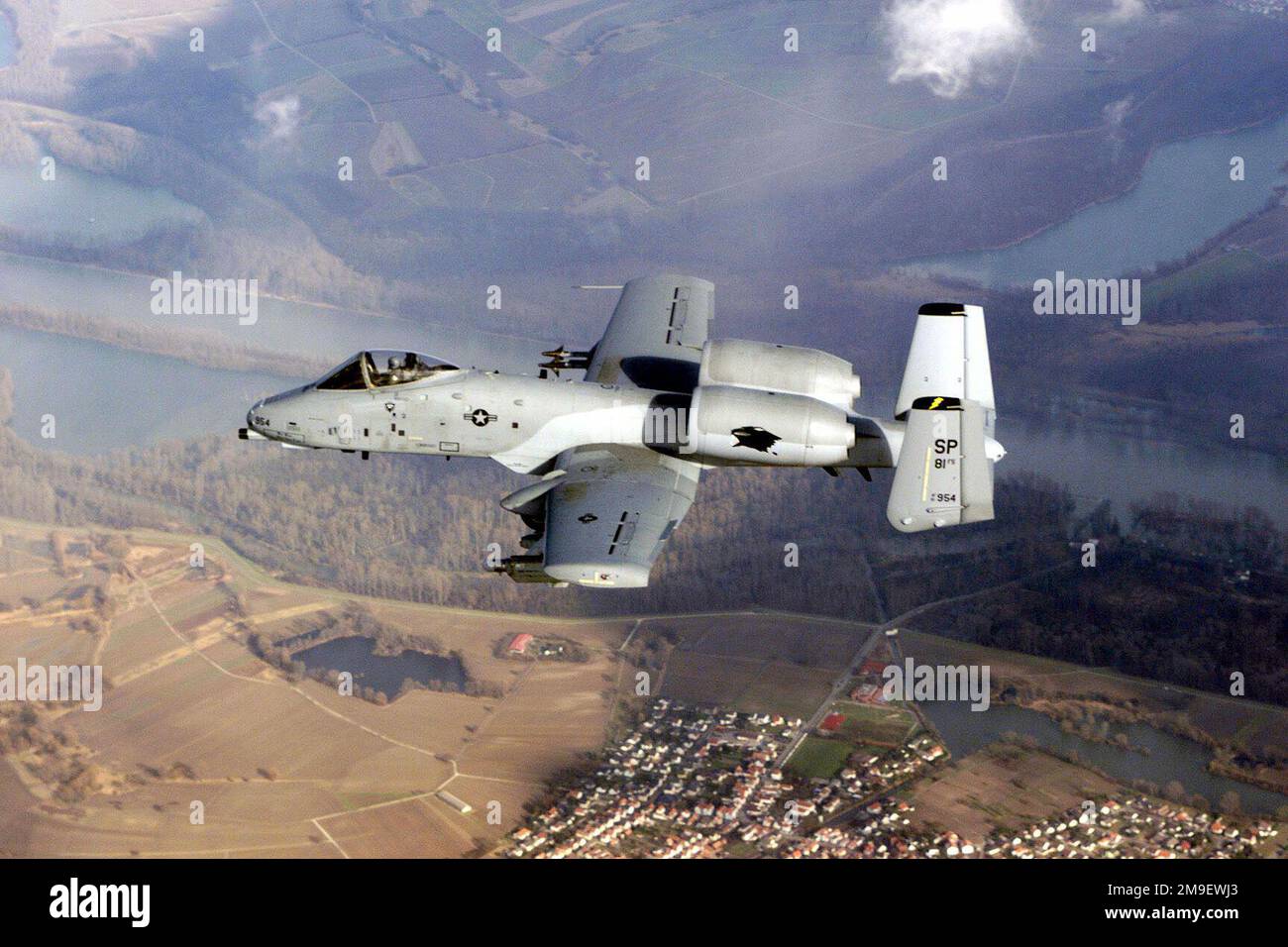 The US Air Force A-10 Thunderbolt II, flagship of the 81st Fighter ...